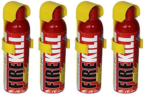 FIRE KILL FIRE EXTINGUISHER SPRAY 500 ML EACH IN RED - SET OF 4 PCS ...