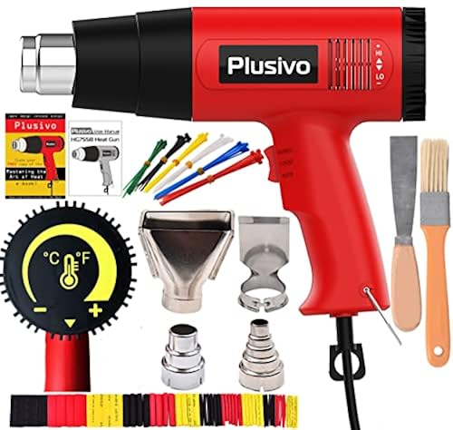 Heat Gun 2000W Fast Heat Heavy Duty Hot Air Gun Adjustable Temperature ...