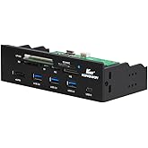 Wendry Floppy Drive Front Panel, Multi-Functional Front Panel with 2 ...