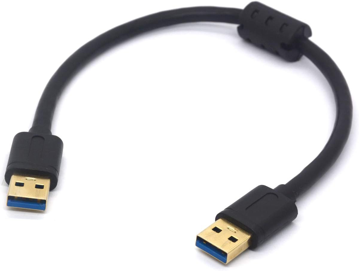 Tomost Short USB 3.0 Male to Male Cable with EMI Ferrite Core Hard ...