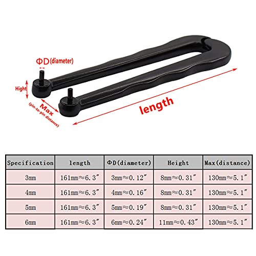 Universal Black Finish Steel Adjustable Face Spanner Wrench Pin Pliers ...