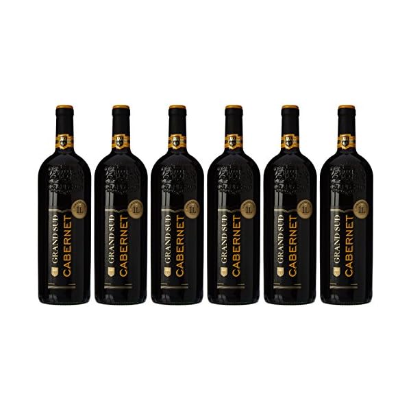 Grand Sud – Cabernet, Vin rouge de cépage – Pays d’Oc (6 x 1 L) – La ...
