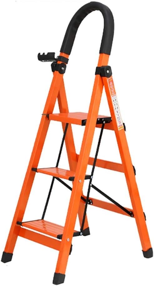 lqgpsx 3-step Household Wide Pedal Ladder for Adults Seniors, Folding ...