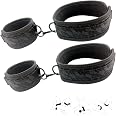 Amazon.com: Wrist Thigh Cuffs BDSM Bondage Restraints Set Sex Toys ...