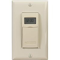Intermatic EI600C 7-Day Astronomic Single-Pole/3-Way Time Switch, Ivory ...