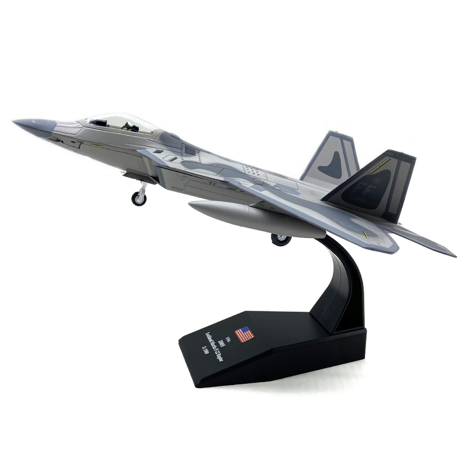 Mua 1:100 Alloy USA F22 Raptor Stealth Fighter Model Heavy Equipment ...