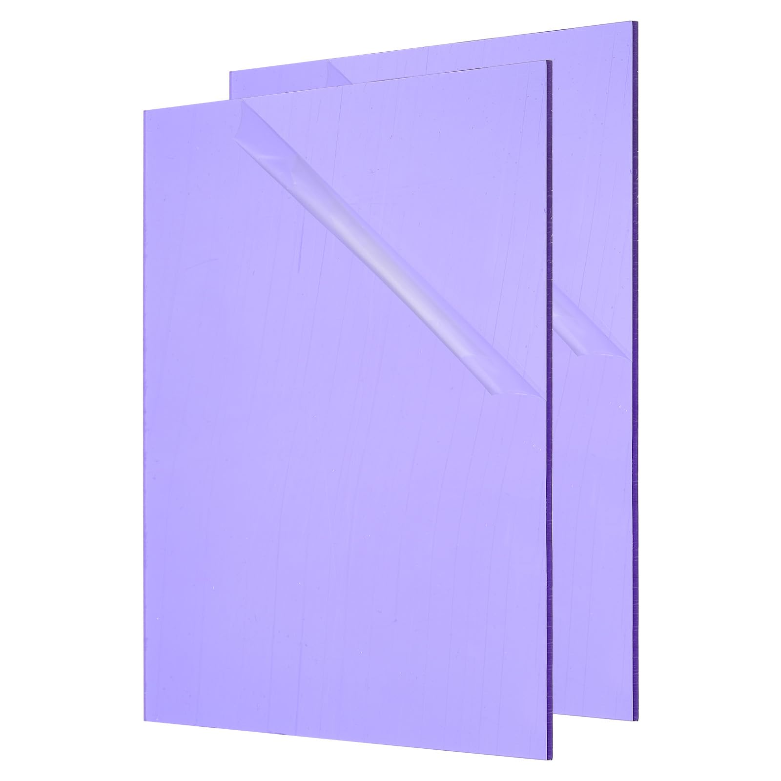 PATIKIL 1/8 Inch Thick Acrylic Sheets, 2Pack 10x8 Inch Plastic Sheet ...