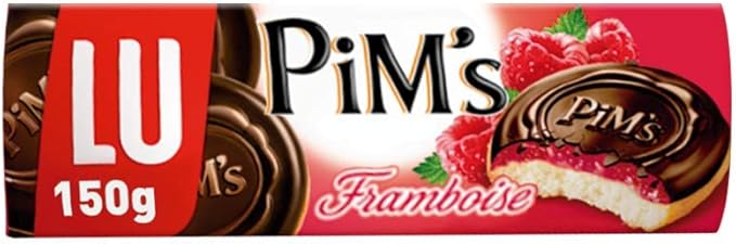 PiM's - Galletas de Bizcocho Rellenas de Frambuesa y Cubiertas de ...