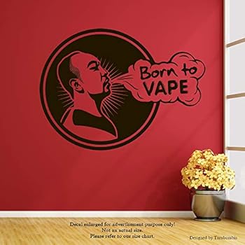 Amazon.com: Vaping Wall Decals Vapor Vaping Liquid Smoke Vaping Life ...