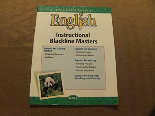 Houghton Mifflin English Grade 1 Instructional Blackline Masters ...