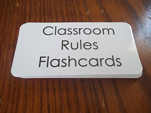 20 laminated Classroom Rules Behavior Flashcards. - Want It All