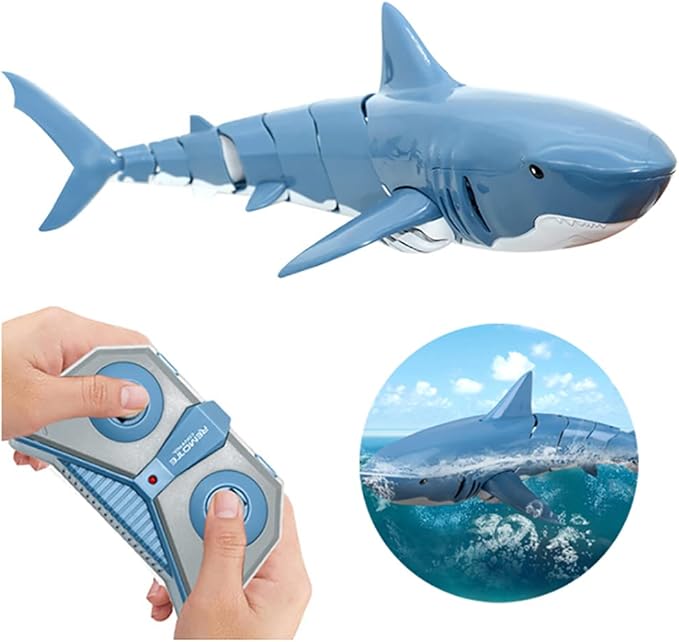 Kids Simulated Shark Fish Toy, Mini RC Water Toy, Underwater Shark Swim ...