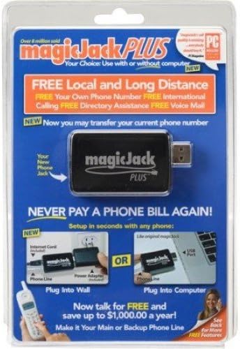 Magicjack Plus! 12 Months Free Unlimited Local & Long Distance: Amazon ...