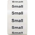 Amazon.com: Small Clothing Labels Size Strip Stickers for Retail ...