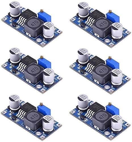 6 Pack QEBIDUM LM2596 DC to DC Buck Converter 3.0-40V to 1.5-35V High Efficiency Power Supply ...