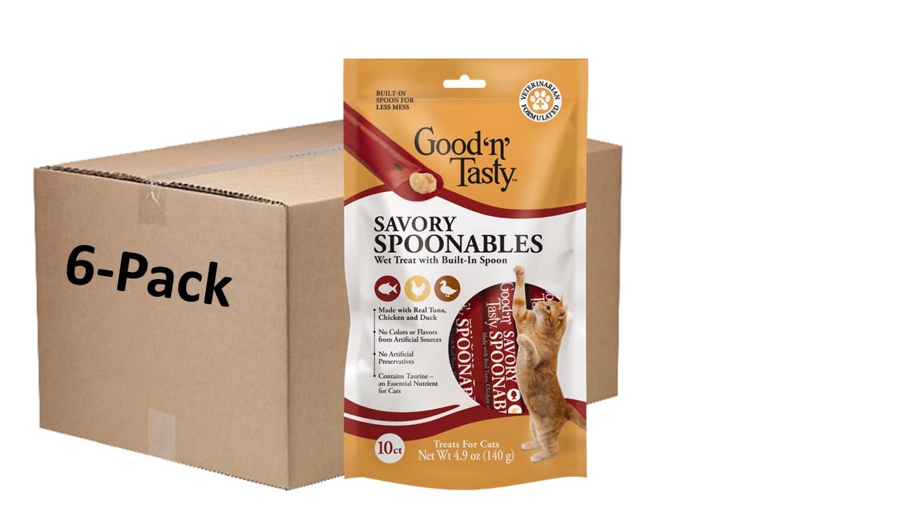 Good ‘n’ Tasty Savory Spoonables with Real Tuna, Chicken & Duck, 10 ...