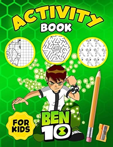 Ben 10 Activity Book For Kids: An Activity Book With Many Games And ...