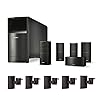 Bose Acoustimass 10 Series V Home Theater Speaker System (Black) with UB-20 Wall Brackets (5 ct ...