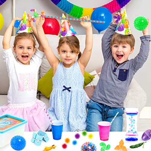 Fidget Toys Set 55 Pack, Sensory Relieves Stress & Anxiety Squeeze Toy for Kids Teens and Adults ...