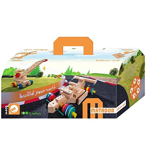 Matador 21140 Ki 4 Wooden Construction Kit: Amazon.co.uk: Toys & Games