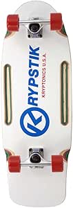 Amazon.com : Kryptonics Krypstik Retro Complete Skateboard, 29.75 x 10 ...