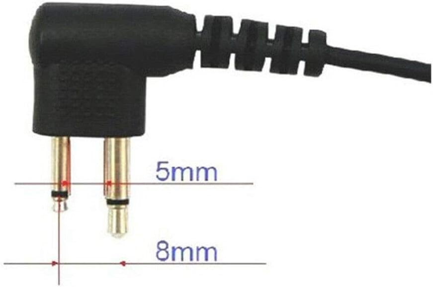 ICOM 2 Pin Earpiece to MOTOROLA 2 Pin Radio Adaptor/Connector Block ...