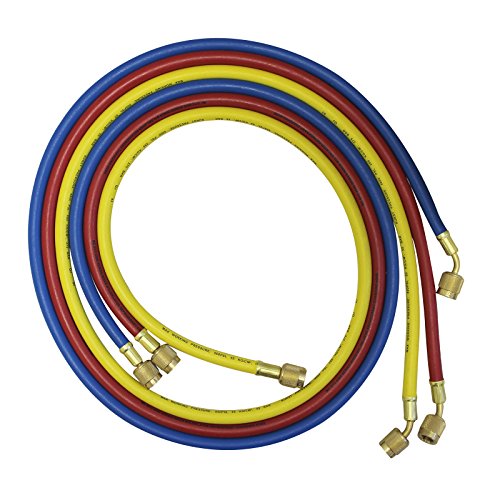 Mastercool 59161 Brass R410A, R22, R404A 2-Way Manifold Gauge Set with 3-1/8 Inch Gauges, 3-60 ...