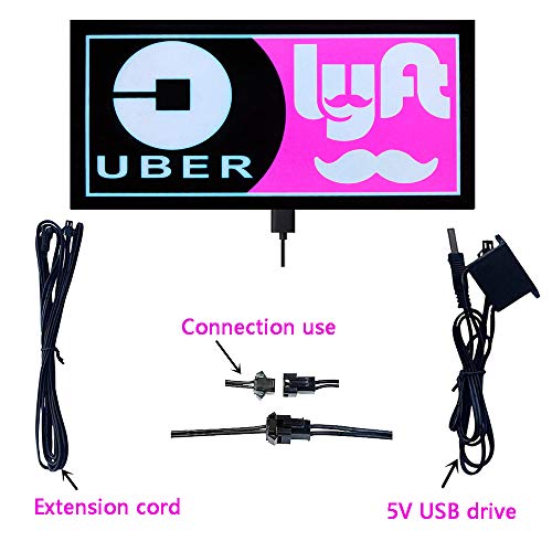 LED Rideshare Sign Logo Sticker Decal 4.7" Diameter Biggest Size ...