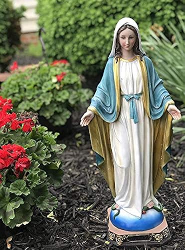 Blessed Virgin Mother Mary Statue - 12” Polyresin Immaculate Conception ...