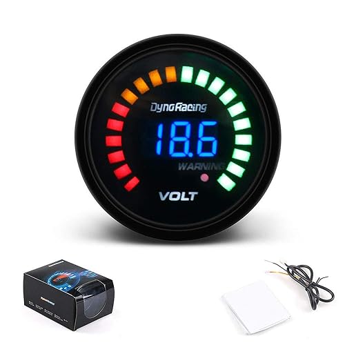2'' 52mm 12V Car Digital Smoked Analog Electronic Voltmeter Voltage ...