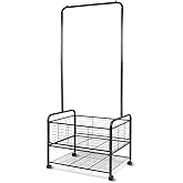 Amazon.com: Amazon Basics Rectangular Laundry Hamper Basket Butler Cart ...