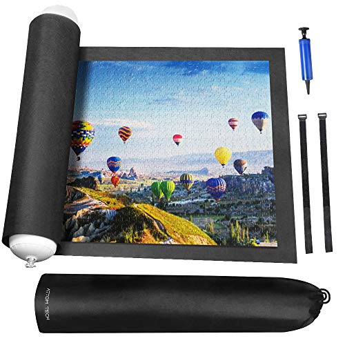 Amazon.com: Rollable Jigsaw Puzzle Mat with Storage Bag, Store Puzzle ...