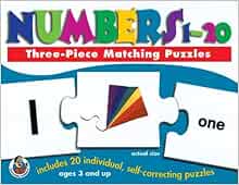 Numbers 1-20 Three-Piece Matching Puzzle: Schaffer, Frank ...
