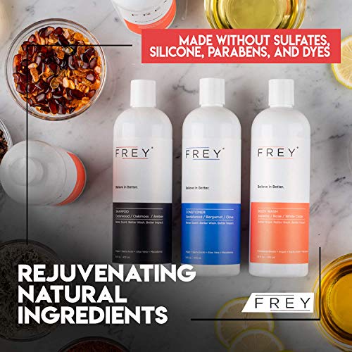 FREY Natural Shampoo and Hair Conditioner - Sulfate Free Shampoo and ...