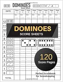 Dominoes Score Sheet: Dominos Score Keeper | Scoring Pad for Dominoes ...