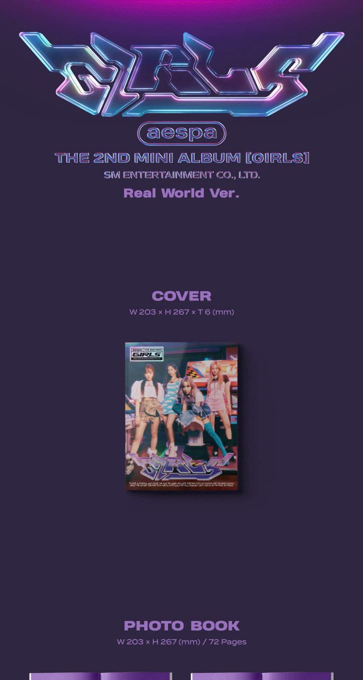 Mua aespa Girls 2nd Mini Album Real World CD+72p PhotoBook+1p Polaroid+ ...