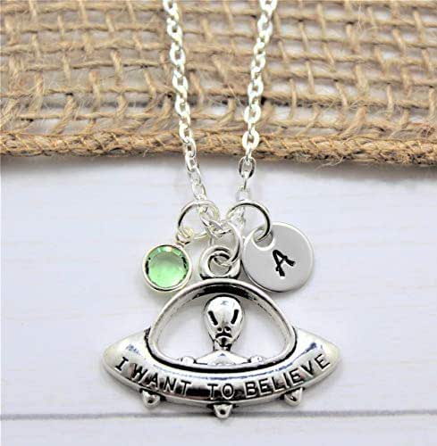 Amazon.com: Alien UFO Necklace for Women - Alien Lover Gifts for Kids ...