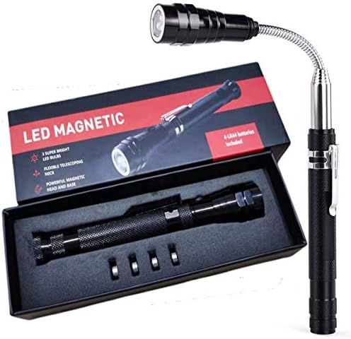 Magnetic Pickup Tool with 3 LED Lights, Extendable Telescoping Magnet ...