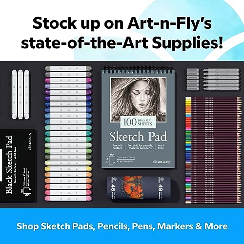 Artists Sketchbook for Drawing 9x12" with Spiral Bound - Smooth Sketch Book for Drawing ...