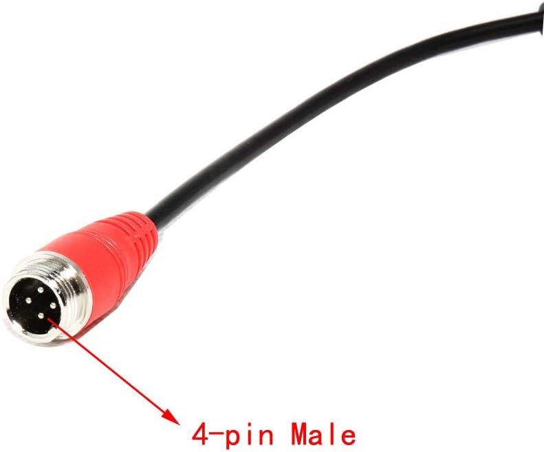 RED WOLF 4-Pin Male to RCA/AV Female Adapter Cable,extension lead For ...