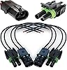 Delphi Packard Harness 2-Pin, 3-Pin, 4-Pin, 6-Pins Assembly 8" Wire, 16 ...