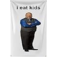 Amazon.com : Eksent I Eats Kids Flag Funny Flag 3x5FT Gobelin Banner ...