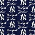 Amazon.com: New York Yankees Cotton Fabric - MLB Team Logo Cotton ...