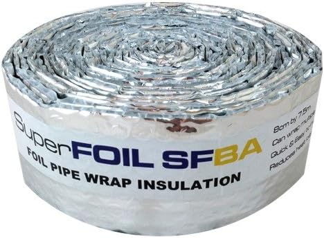 SuperFOIL SFBA Pipe Wrap Multi-Foil Bubble Insulation: Amazon.co.uk ...
