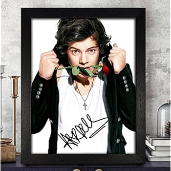Amazon.com: (11.7 X 8.3) One Direction 1D Harry Styles Signed (Pre ...