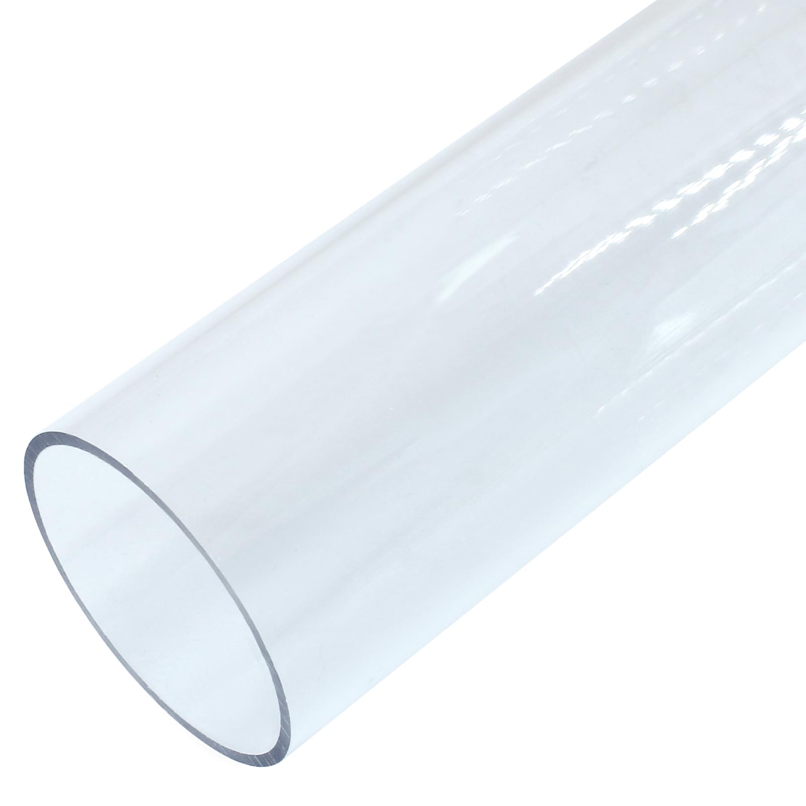 Piutouyar Round Clear Rigid Tubing Pipe,1.81 Inch (46 Mm) ID X 2 Inch ...