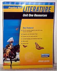 Amazon.com: PRENTICE HALL LITERATURE 2010 UNIT 1 RESOURCE GRADE 7 ...