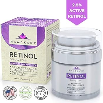 Amazon.com: Namskara Retinol Moisturizer Cream with Active 2.5% Retinol ...