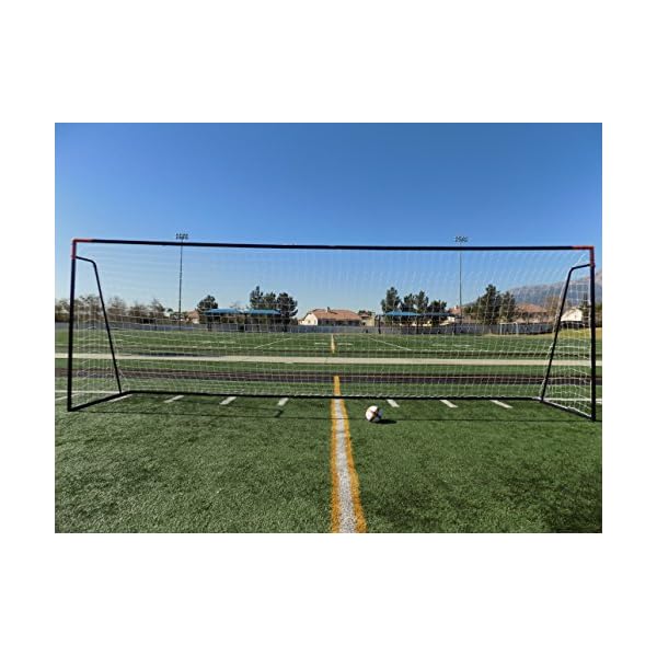 Vallerta 24 x 8 Ft.Regulation Size Soccer Goal w/Weatherproof HDPE Net ...