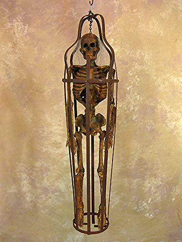 Amazon.com: Iron Skeleton Cage Rusty with Corpsed 33" Skeleton: Home ...
